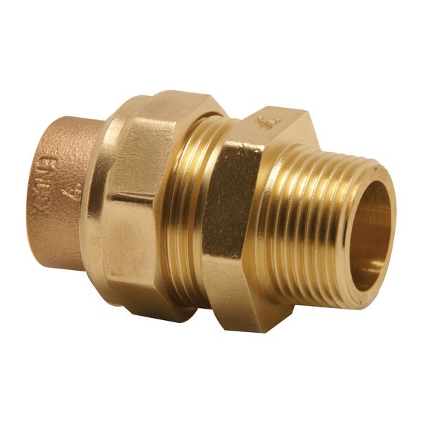 Pegler Endex N69 straight male iron connector 15mm x 1/2" | Wolseley