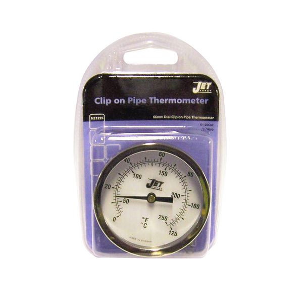 JET Range 72 72/090/0 clip on cupped x female pipe thermometer 0/120c ...