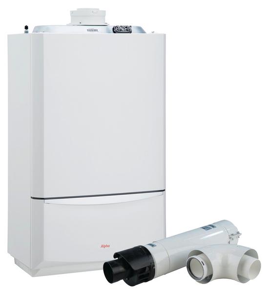 Alpha Etec Plus 38NX combi boiler and horizontal flue | Wolseley