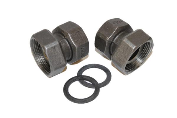 Grundfos union set 5/4" Cast Iron (Pair) | Wolseley