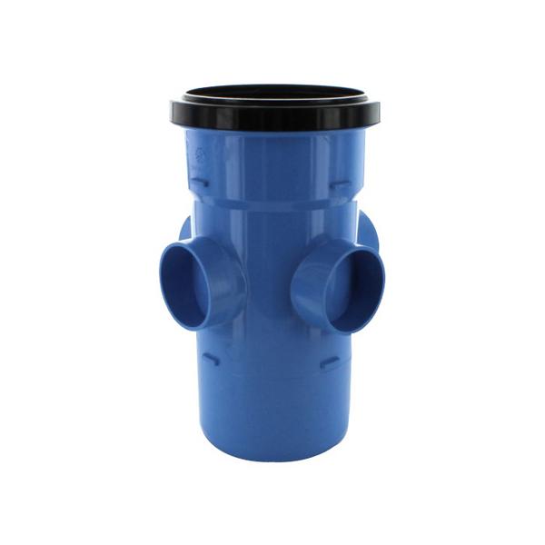 Marley Push-Fit Soil MPD 4-way boss pipe (PVC) | Wolseley