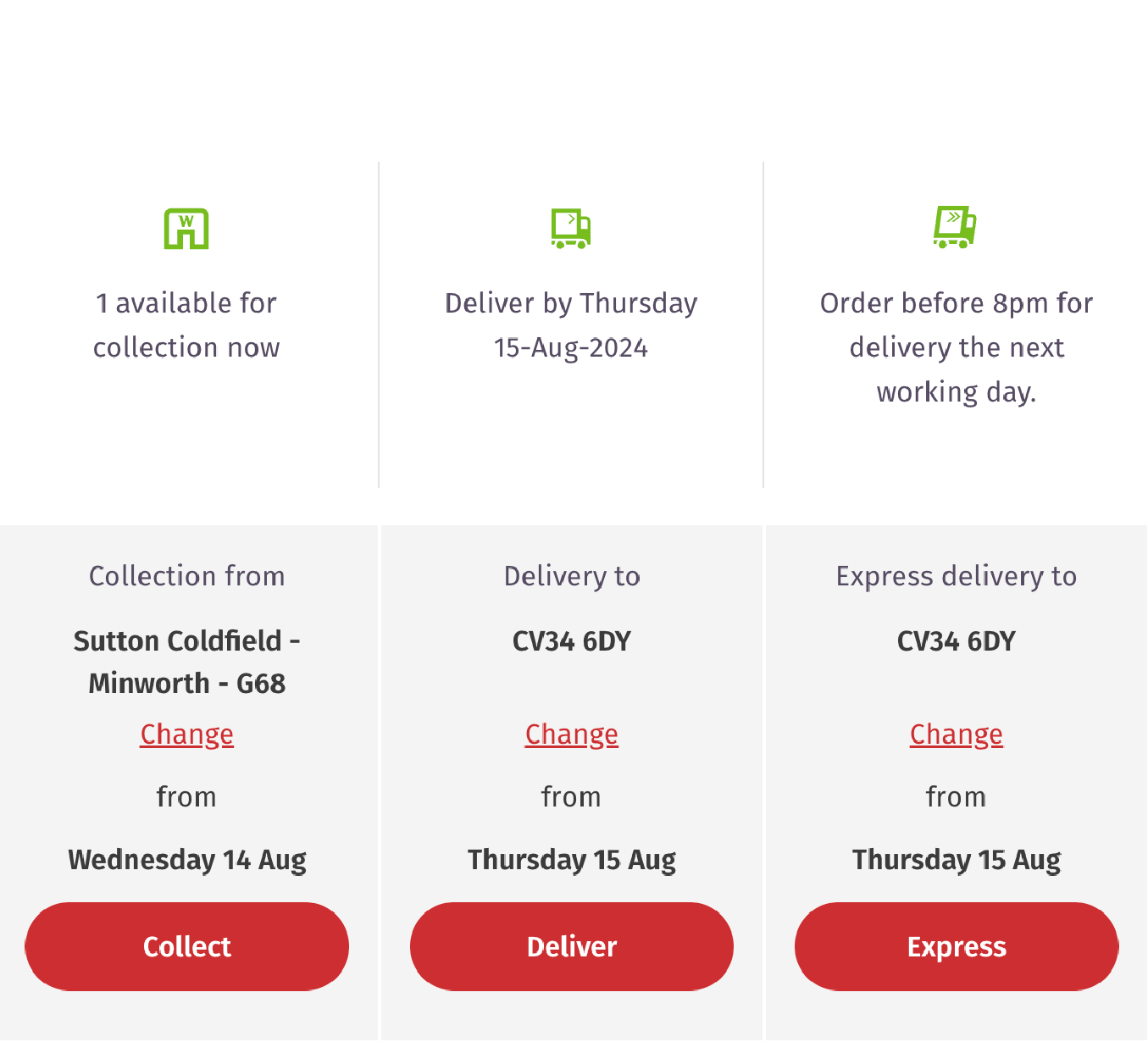 Delivery service | Wolseley